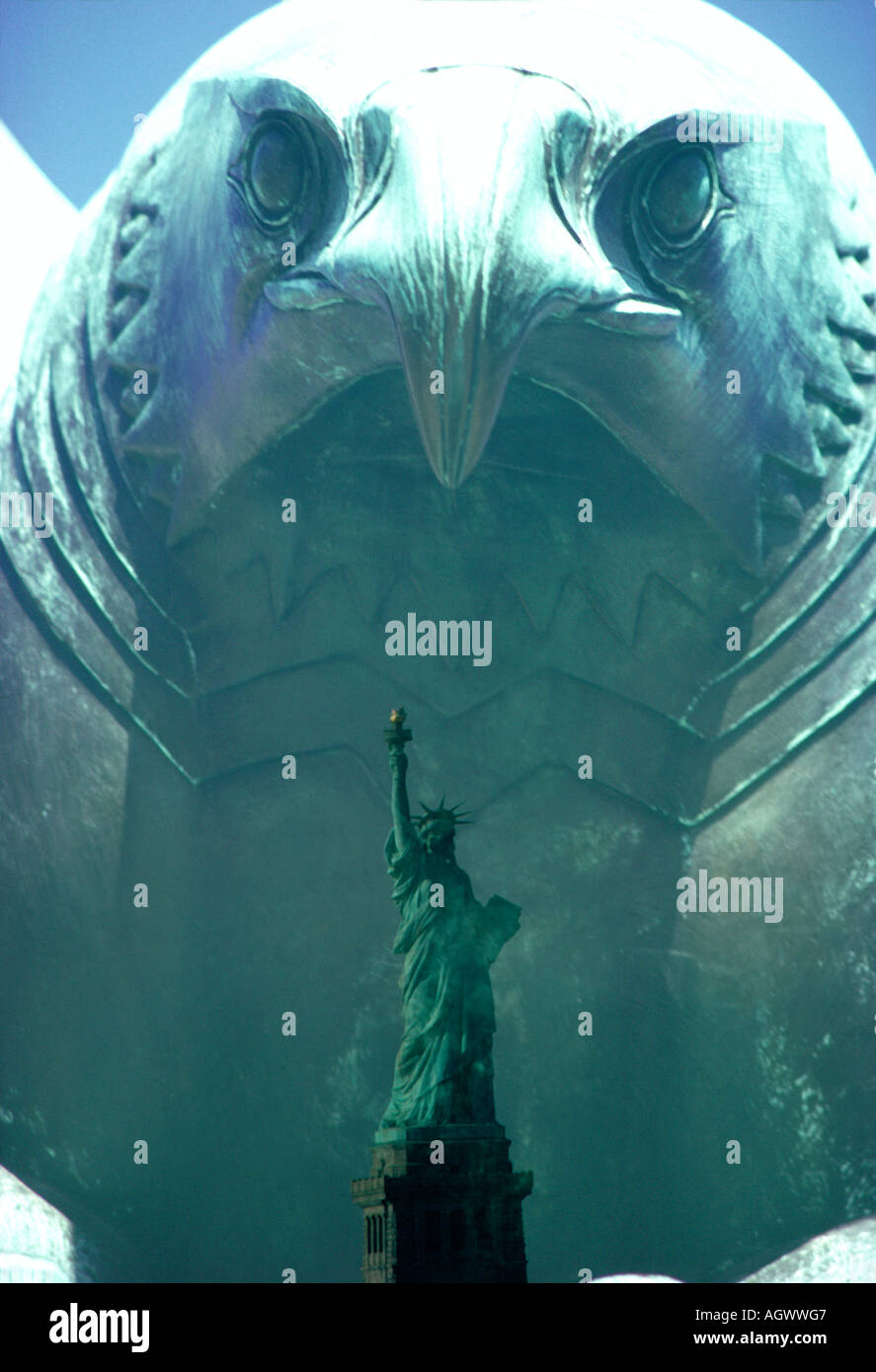 Liberty and the eagle sculpture hi-res stock photography and images - Alamy