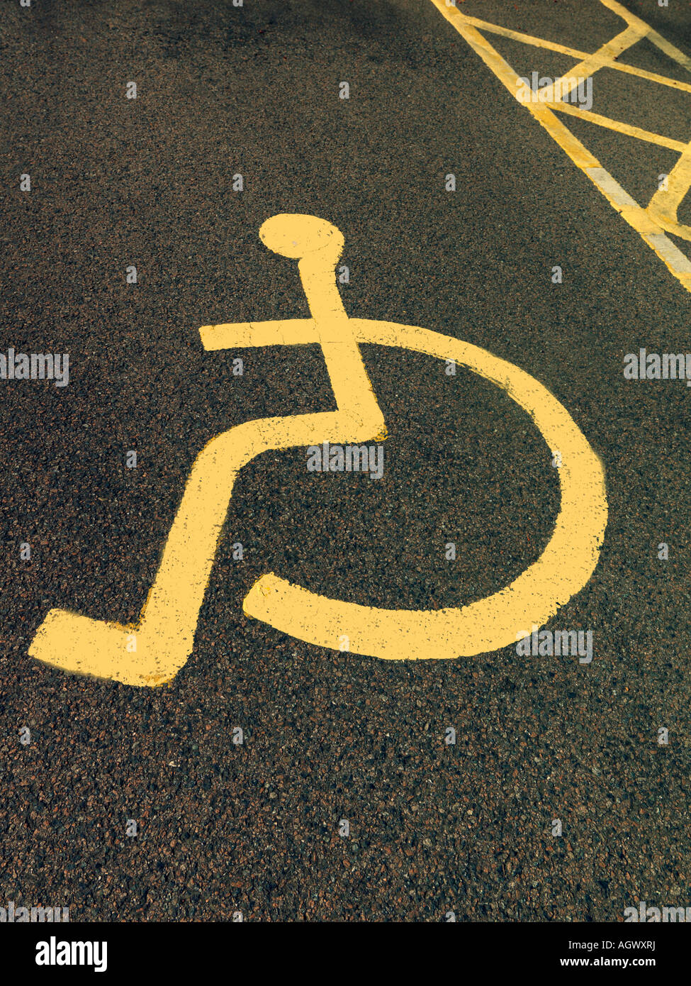 Disabled Parking Bay Wheelchair Sign Stock Photos & Disabled Parking ...