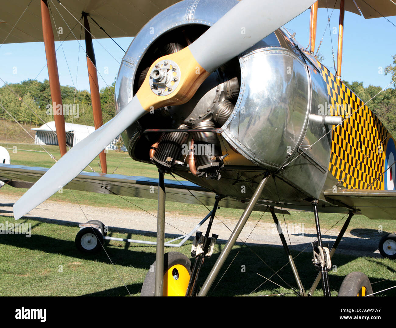 An Avro 504K English biplane Stock Photo - Alamy