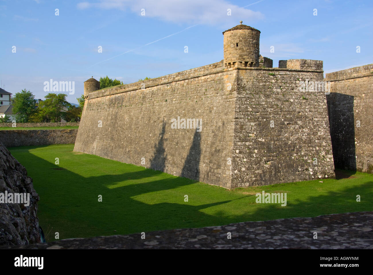 outer walls and moat, Jaca citadel, Aragon, Spain Stock Photo - Alamy