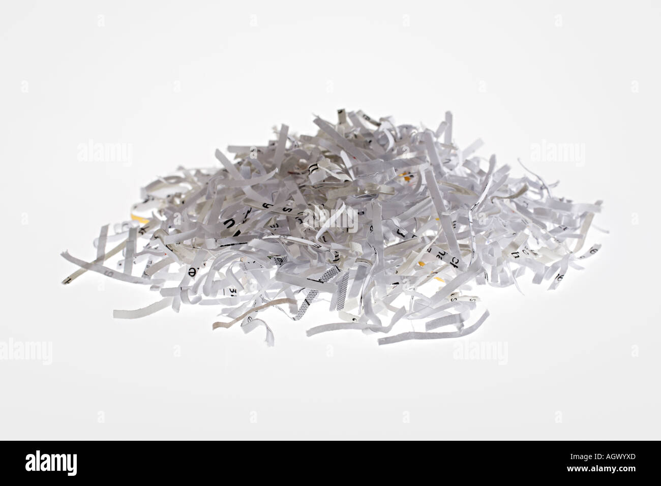 Pile of shredded papers documents Stock Photo - Alamy