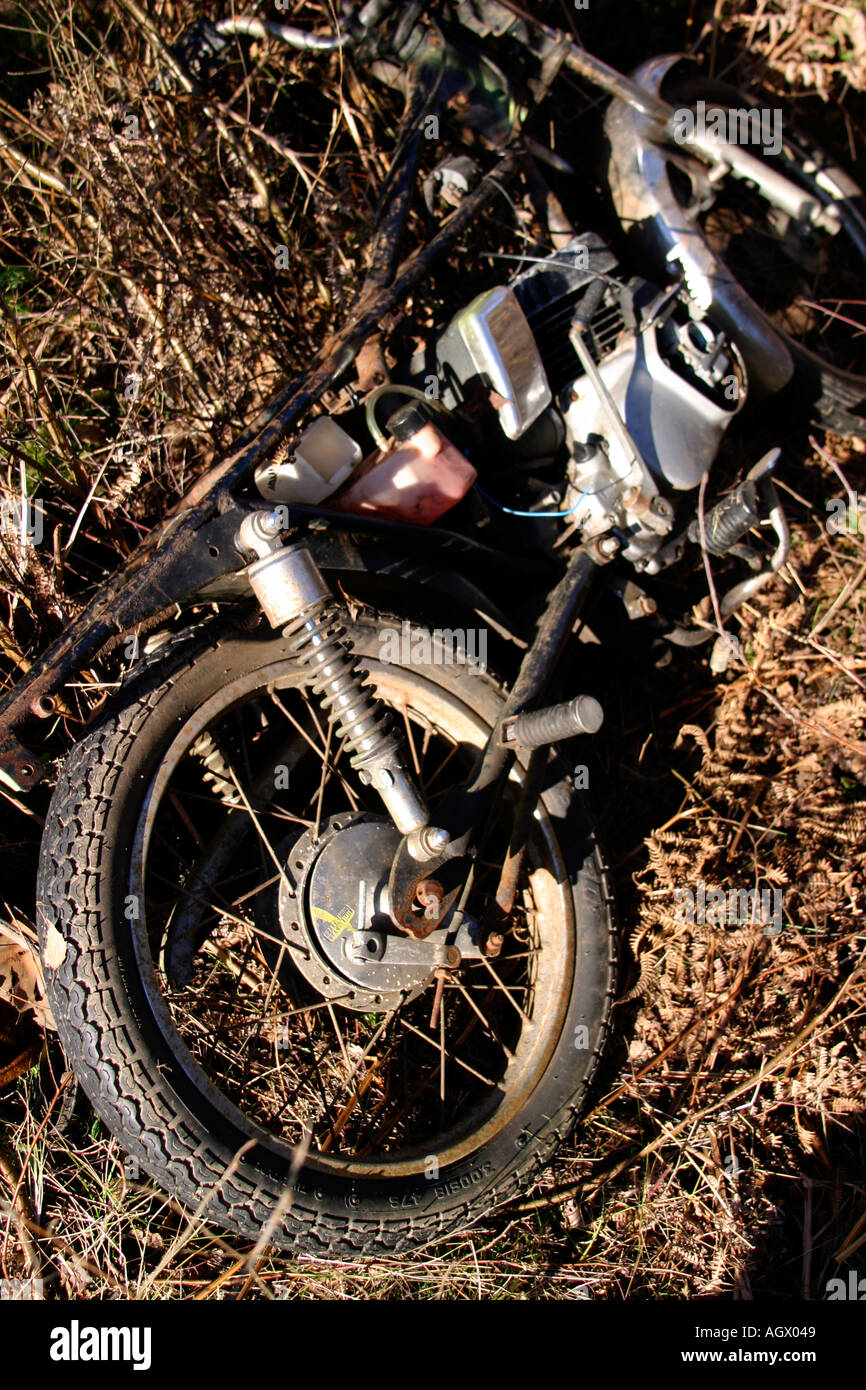 Dumped motorcycle hi-res stock photography and images - Alamy