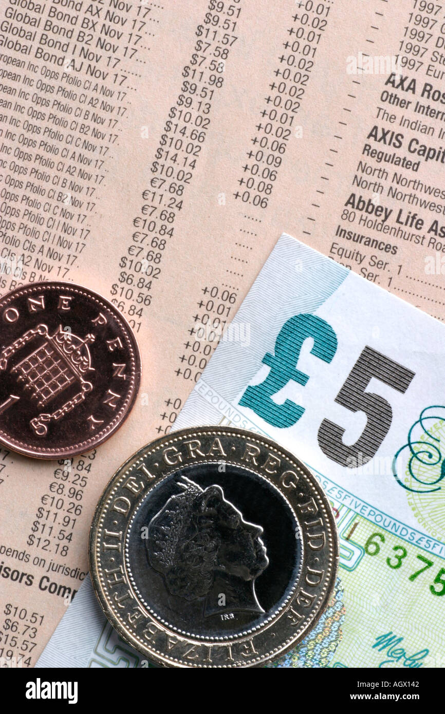Money Stocks and Shares 3 Stock Photo - Alamy