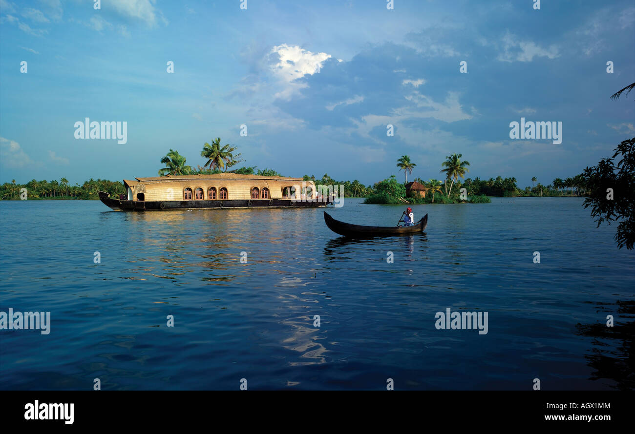 Kumarakom Backwaters of Kerala Stock Photo - Alamy