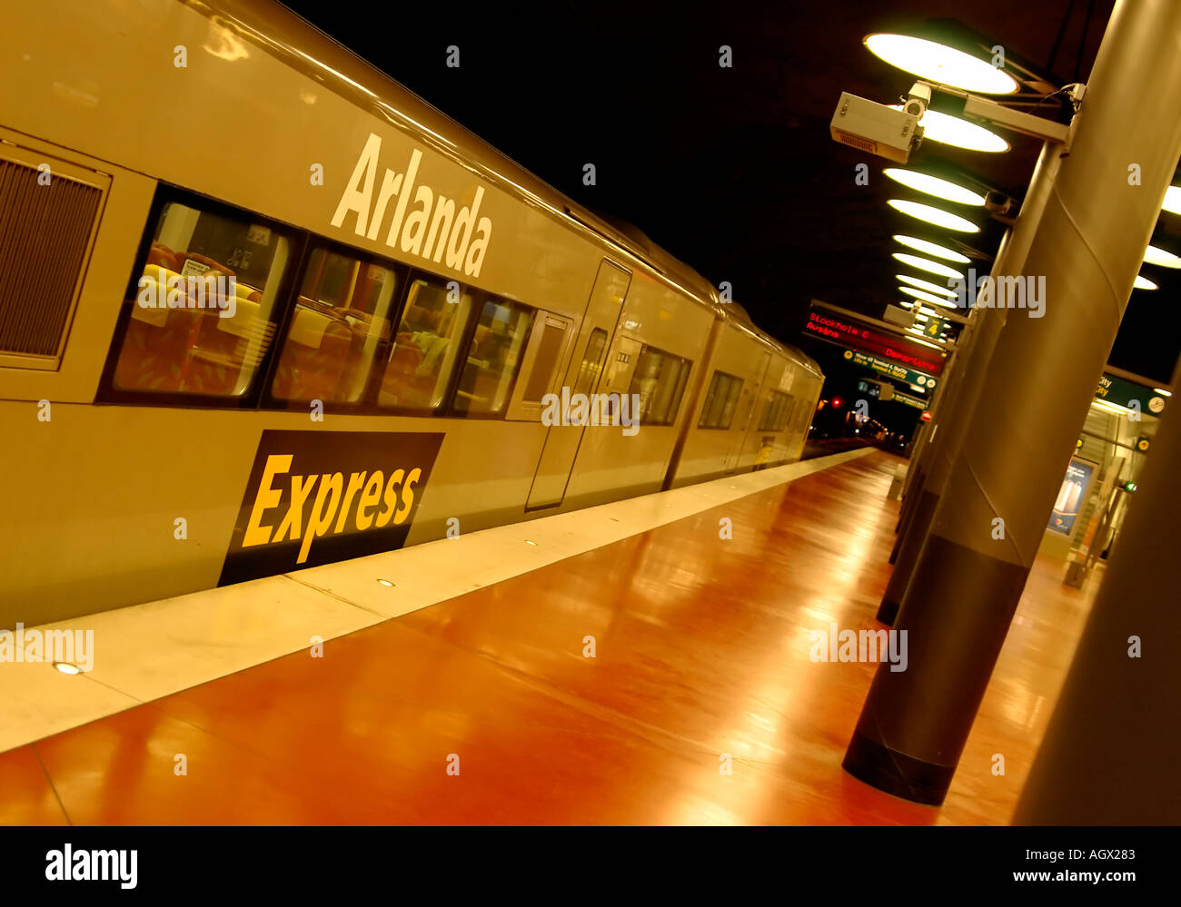 Arlanda Express train Stock Photo - Alamy
