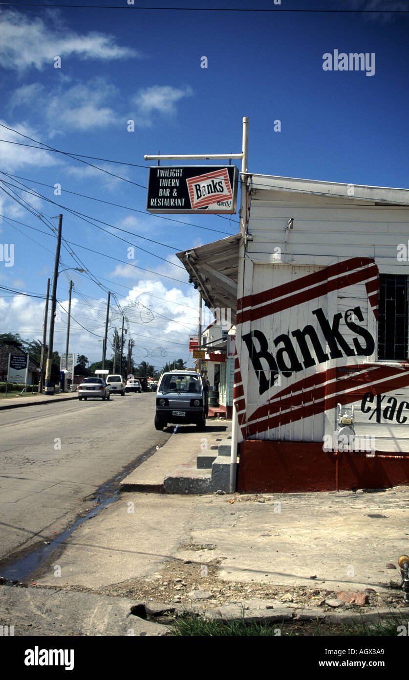 Banks beer shack South Coast Barbados Stock Photo - Alamy