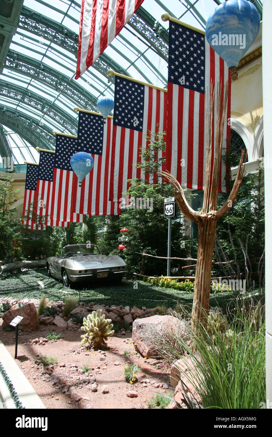 USA Nevada Las Vegas American flags in a mall Stock Photo - Alamy