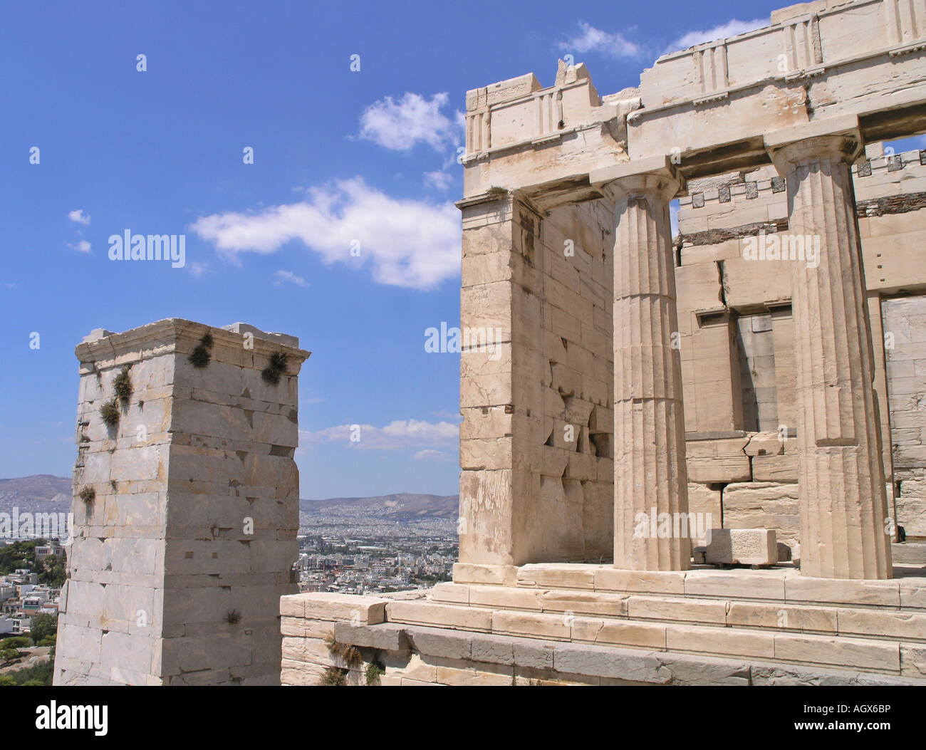 The Propylaea Acropolis Athens Greece Stock Photo - Alamy