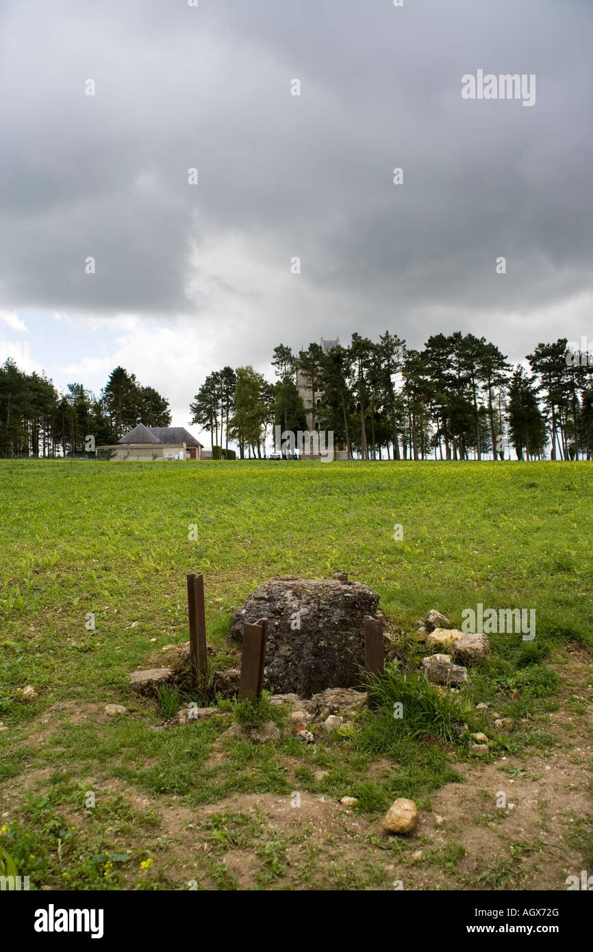 German machine gun position on the Schwaben redoubt part of the German ...