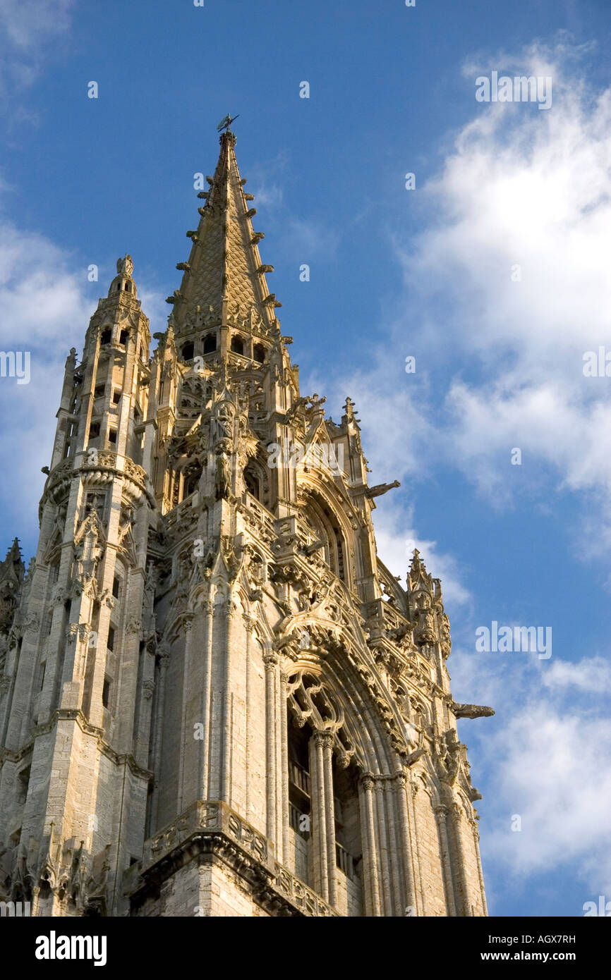 The Cathedral of Our Lady of Chartres at Chartres in the region of ...