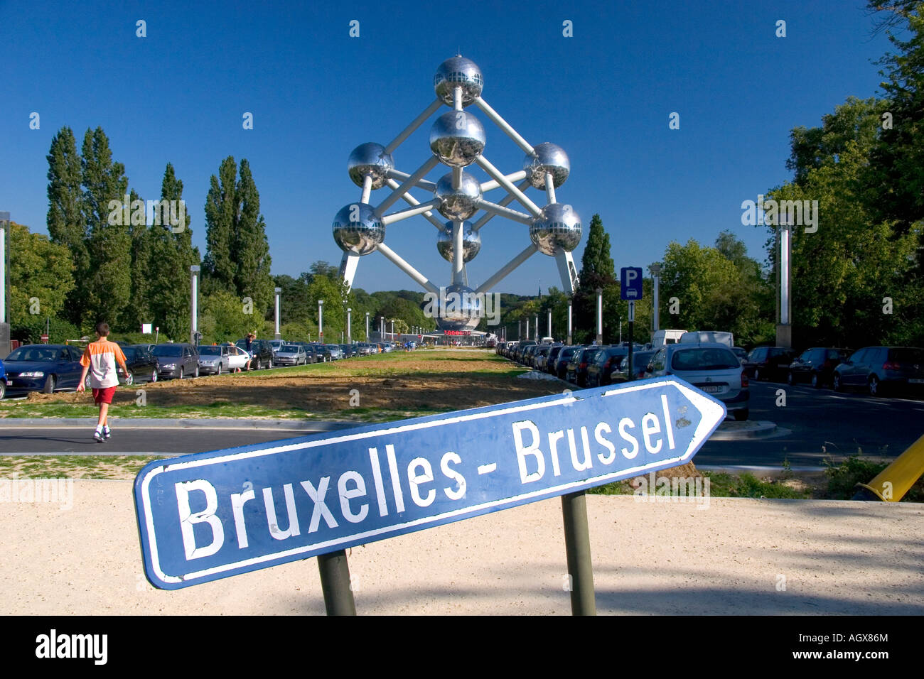 The Atomium monument at Brussels Belgium Stock Photo - Alamy