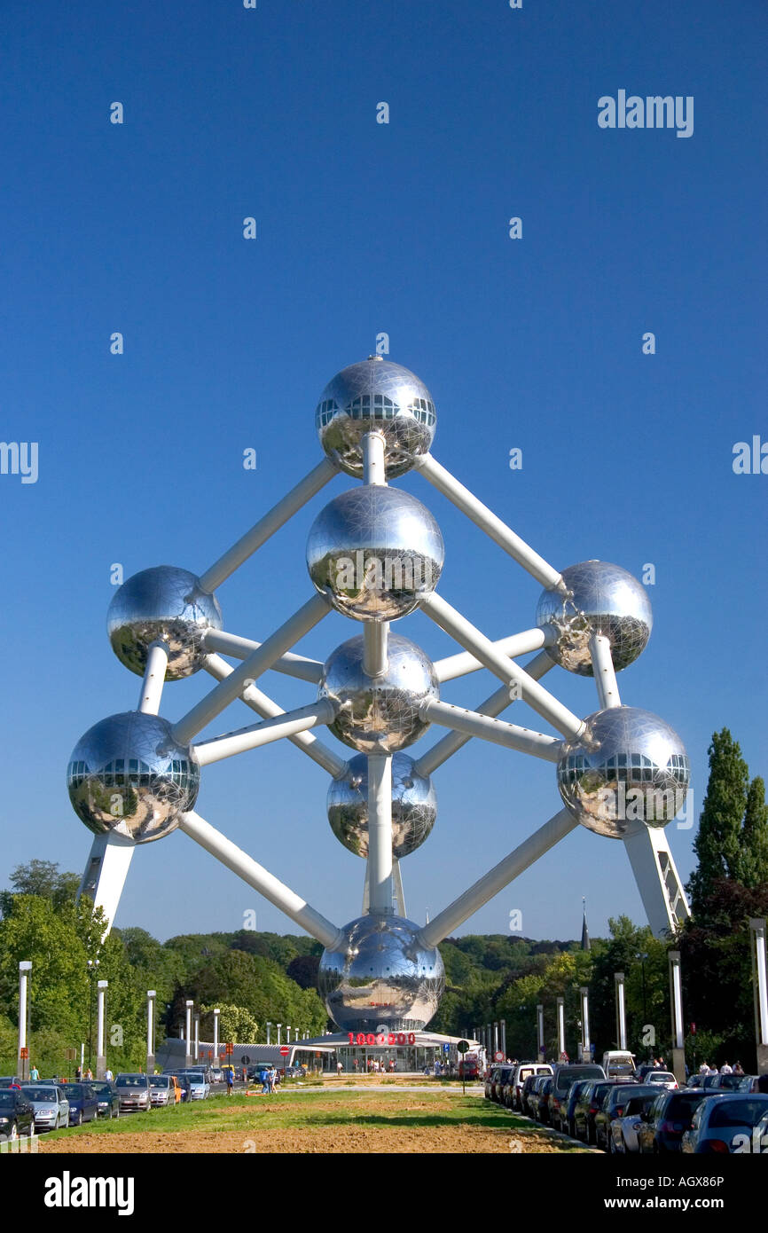 The Atomium monument at Brussels Belgium Stock Photo - Alamy