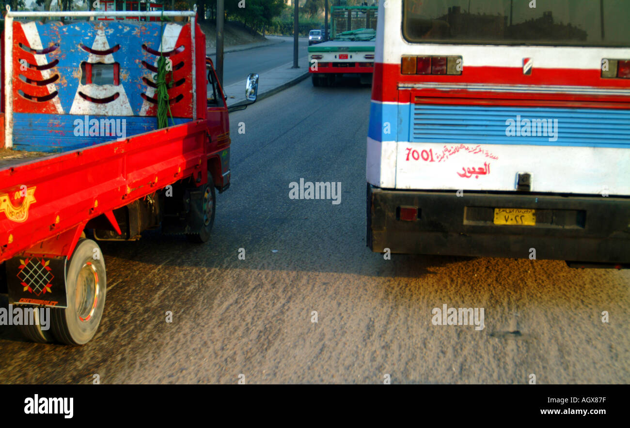 cairo egypt arabic traffic road vehicles Stock Photo - Alamy
