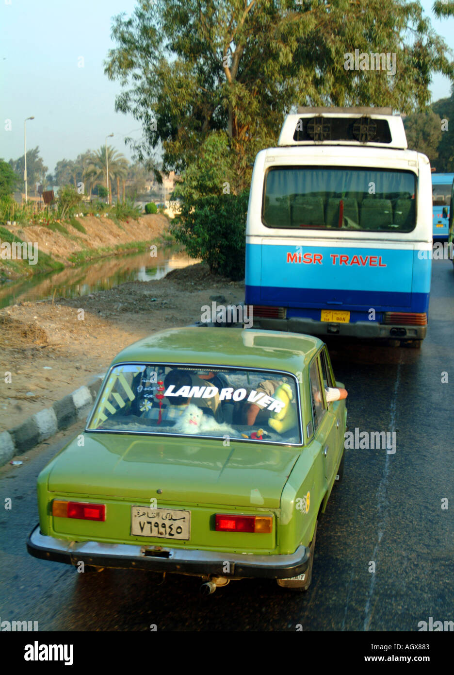 cairo egypt arabic traffic road vehicles Stock Photo - Alamy