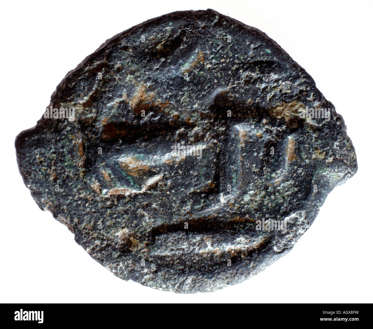 Celtic potin (reverse of AGX6YN Stock Photo - Alamy