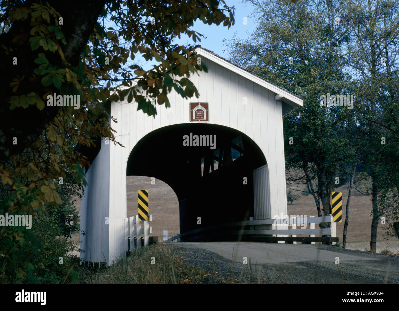 Harris Covered Bridge was built in 1929 in Benton county in rural ...