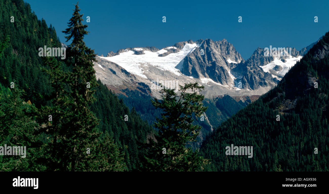 North Cascades National Park alpine vista viewed from Scenic Pass in ...