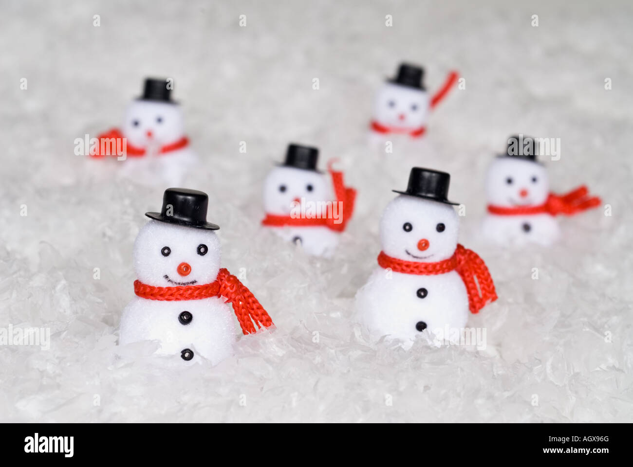 snowmen crossing the snow Stock Photo - Alamy