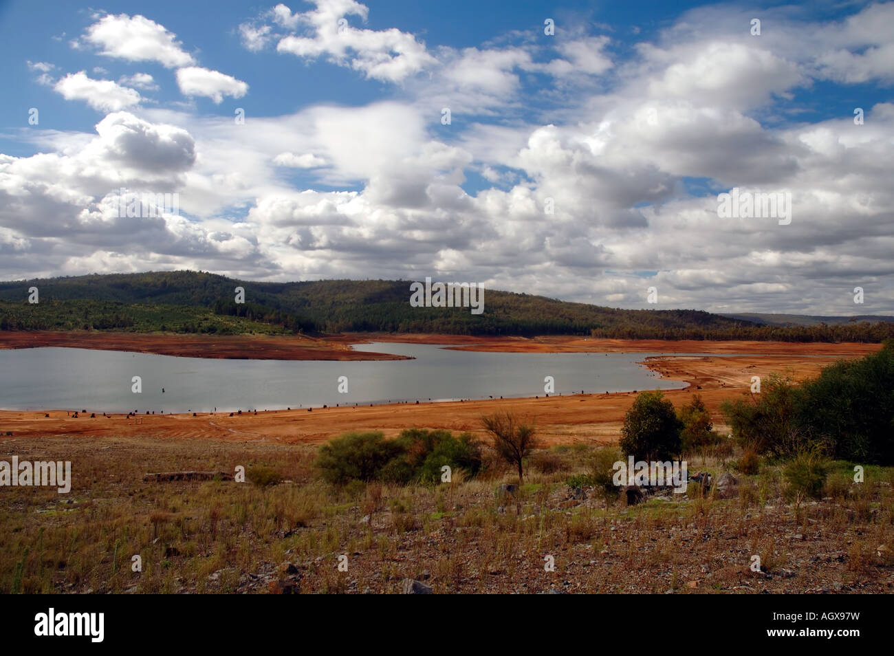 Record low water levels in dam due to drought Harvey Dam southwest ...