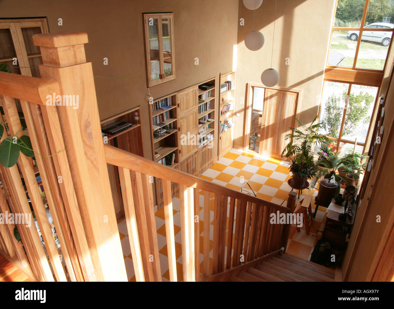 central living area of house designed by Colin Bell for Jan Alexander ...