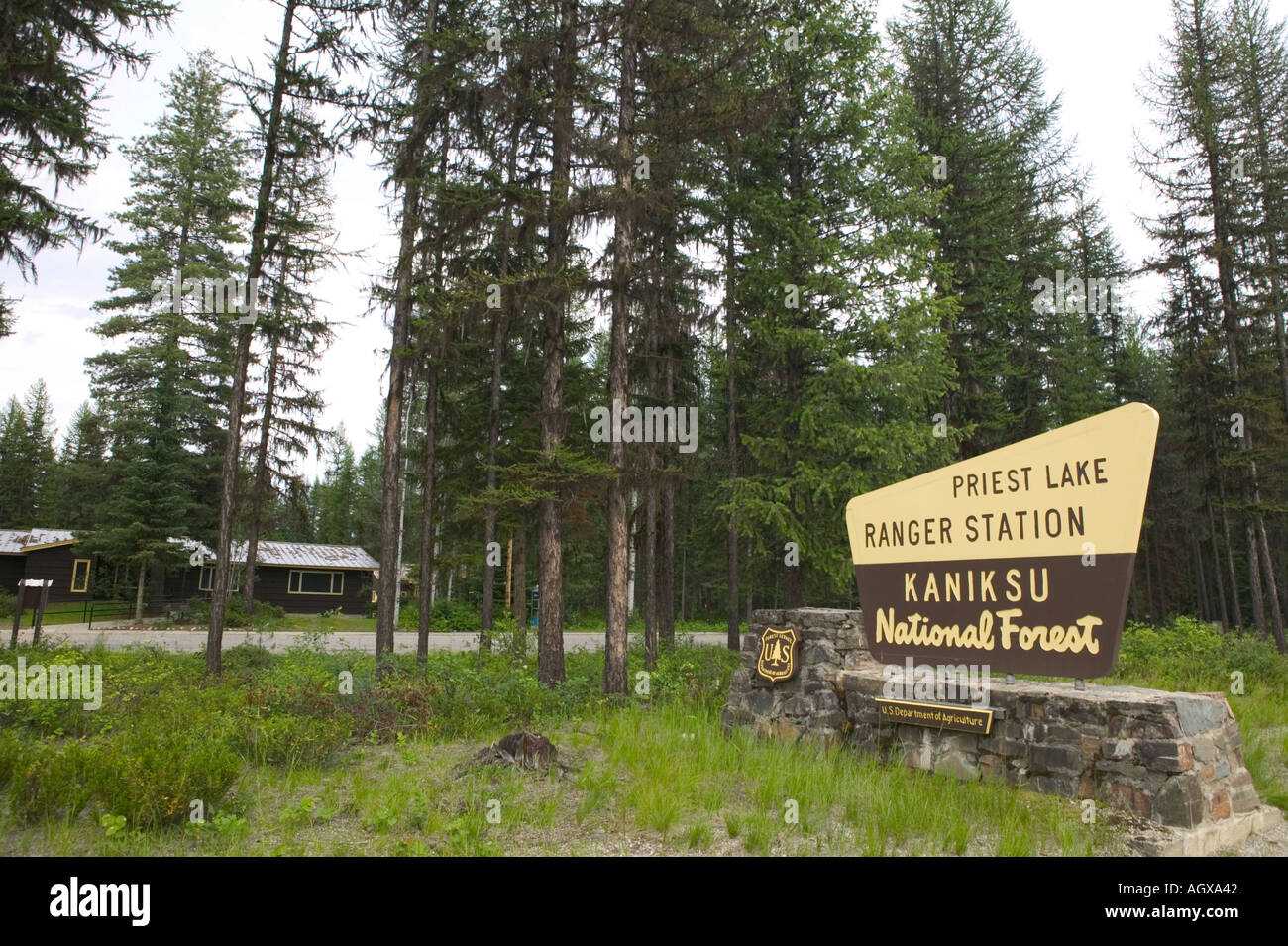Priest Lake Ranger Station Kaniksu National Forest Highway 57 Bonner ...