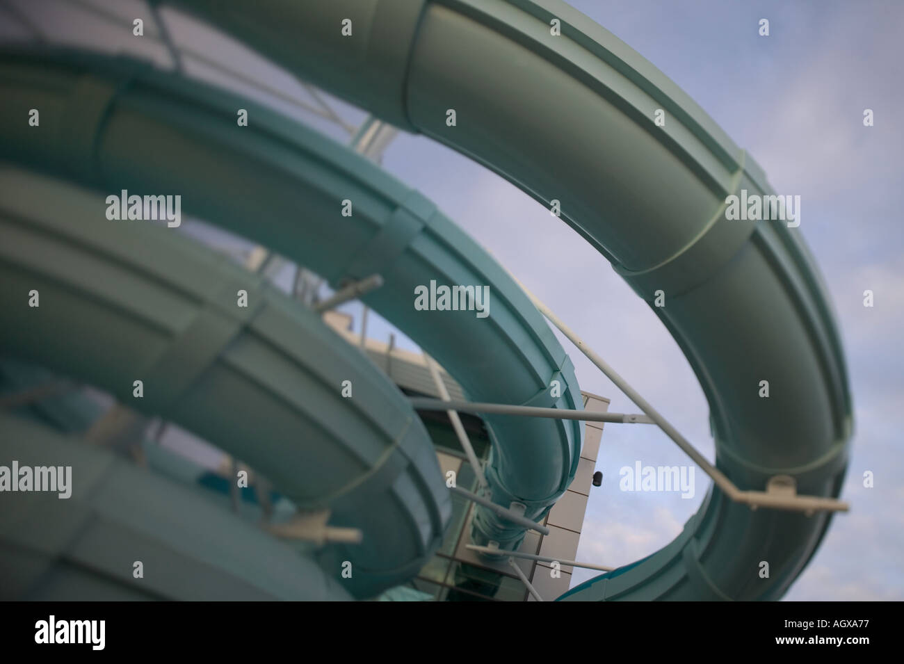 Aqua Splash water slides St Helier Jersey Channel Islands Stock Photo ...
