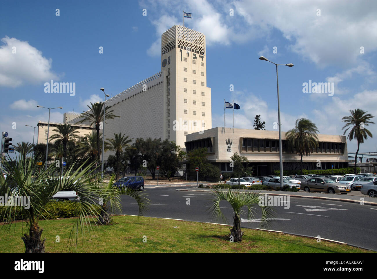 Israel Haifa Dagon grain Silos Stock Photo - Alamy