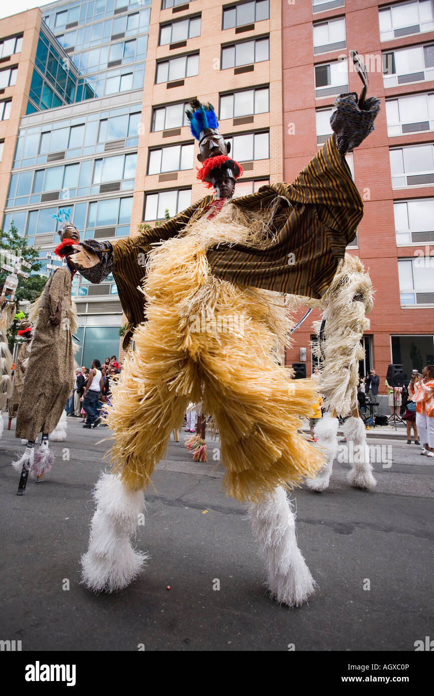 Moko jumbies trinidad stilt walkers hi-res stock photography and images ...