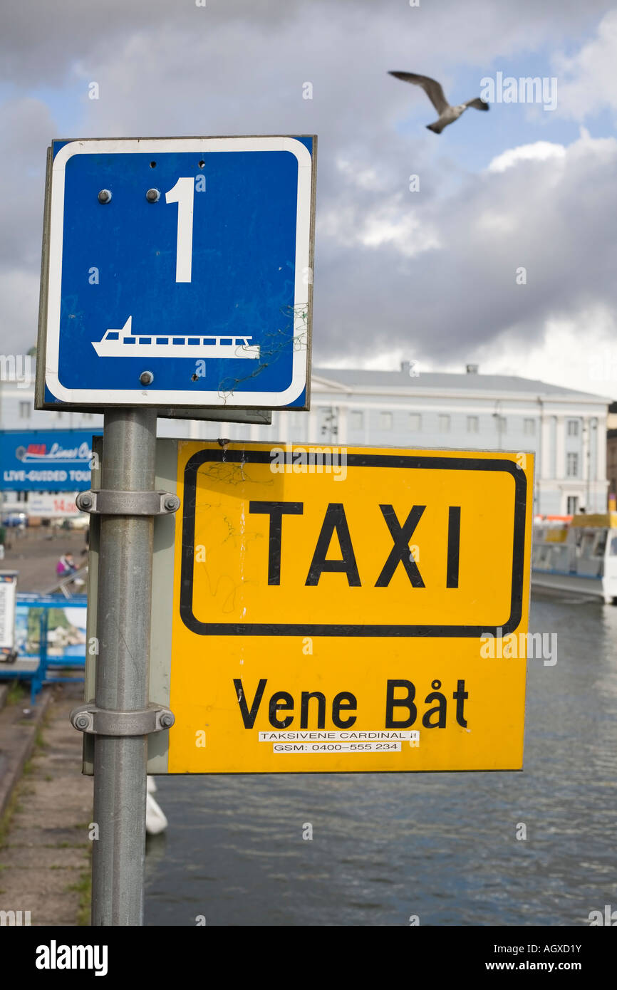 Harbour taxi sign hi-res stock photography and images - Alamy