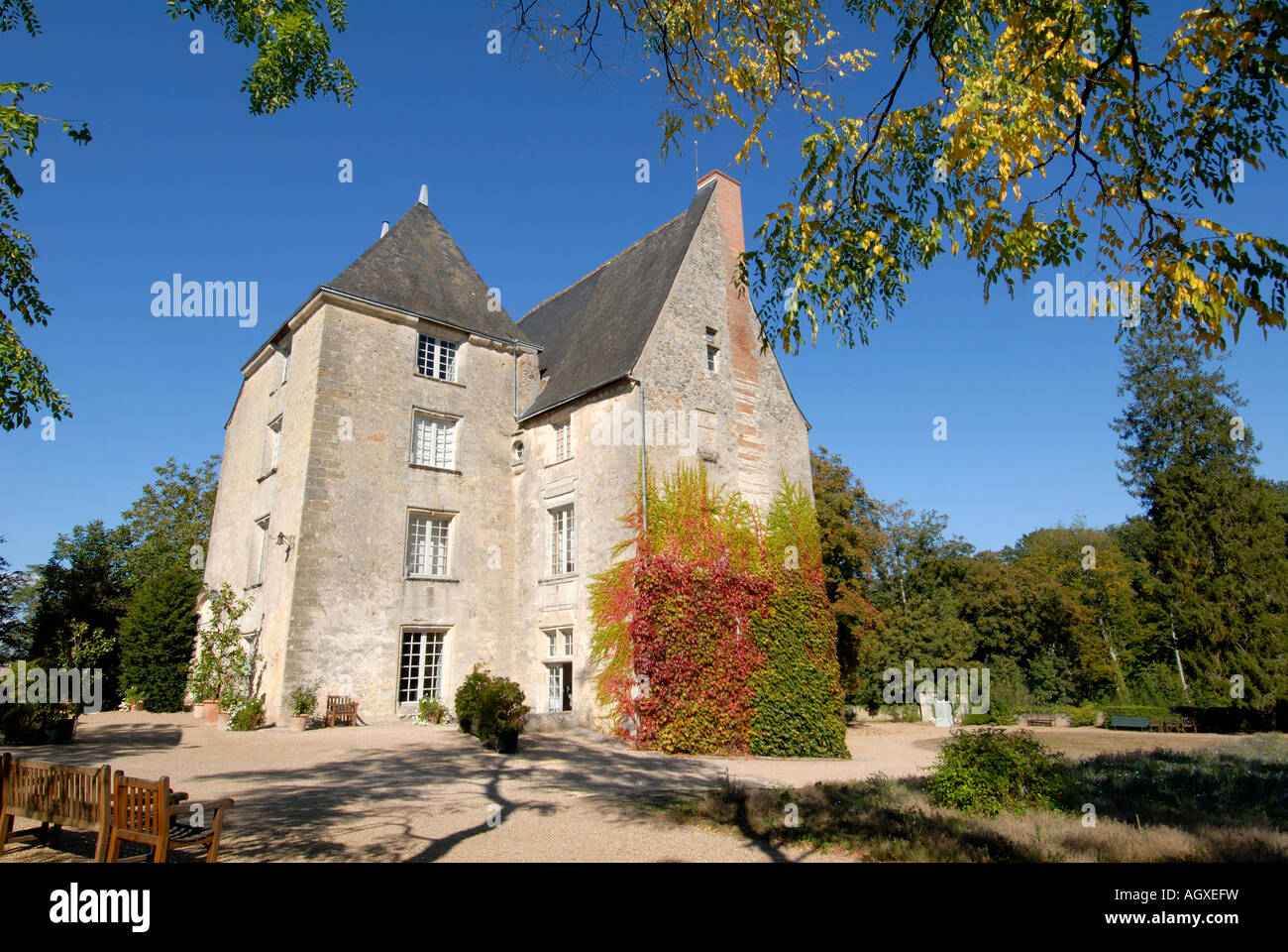 Chateau de Saché (Musée Balzac), Touraine, France Stock Photo - Alamy