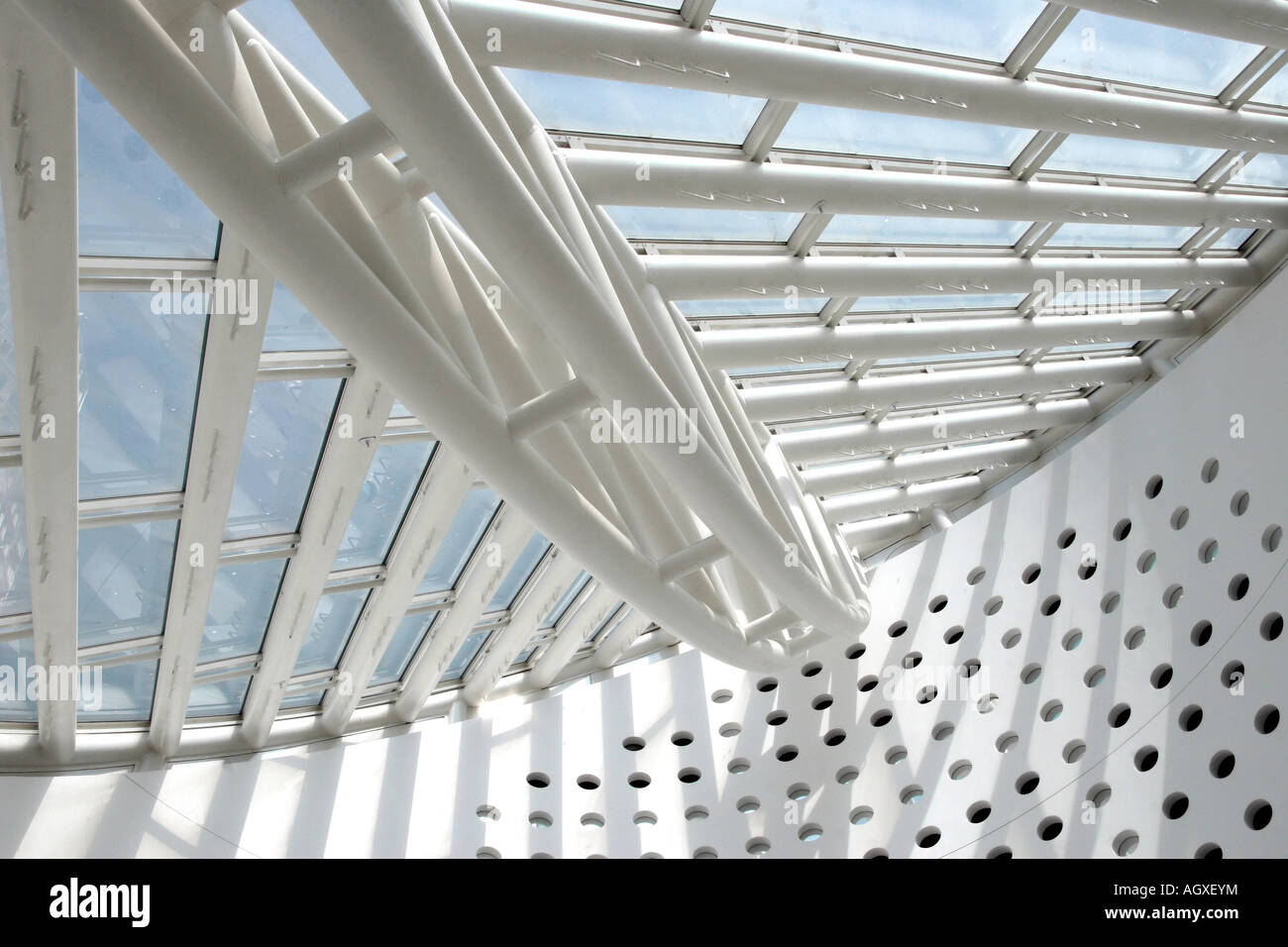 Architectural abstract interior of a modern building Stock Photo - Alamy