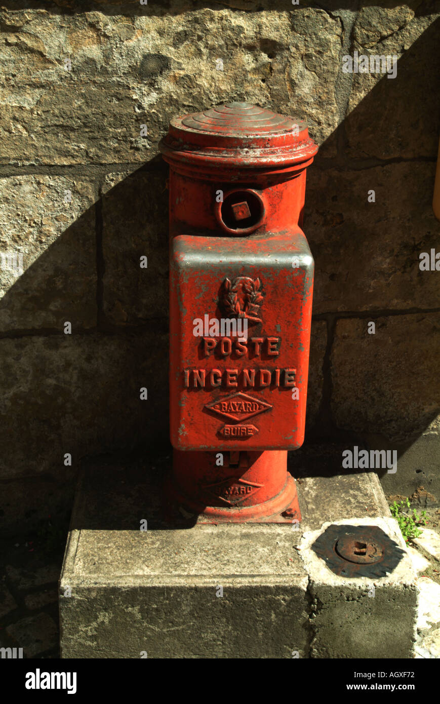French fire hydrant Stock Photo - Alamy