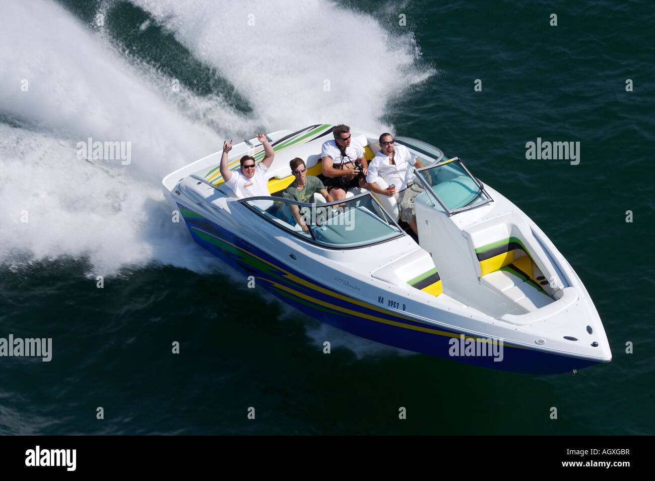 speedboat from above Stock Photo - Alamy