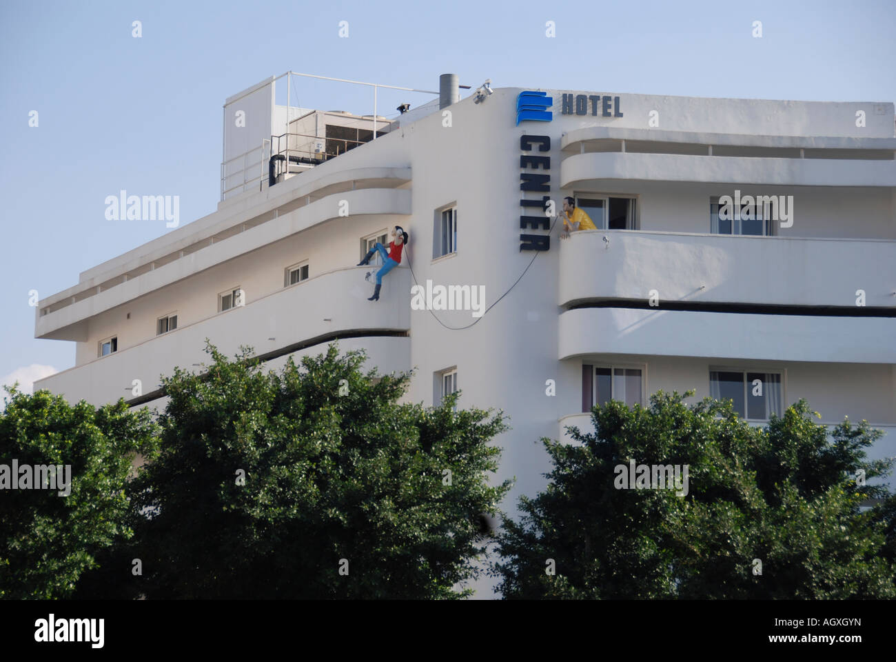 Israel Tel Aviv Zina Dizengoff circle The Bauhaus building now housing ...
