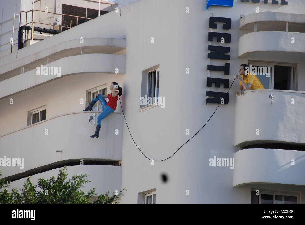 Israel Tel Aviv Zina Dizengoff circle The Bauhaus building now housing ...