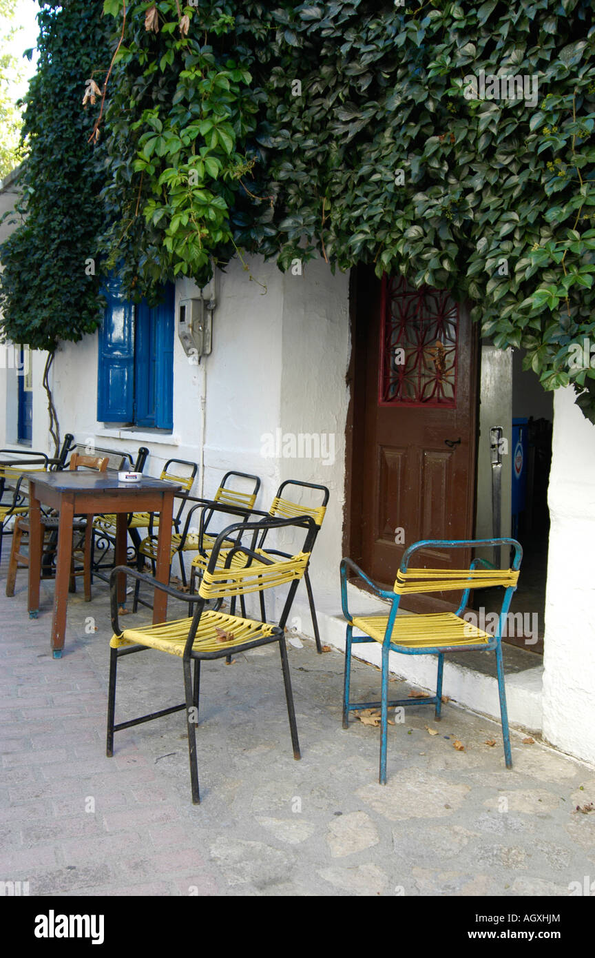 Old Kafenion at Spatharei Samos Greece Stock Photo - Alamy