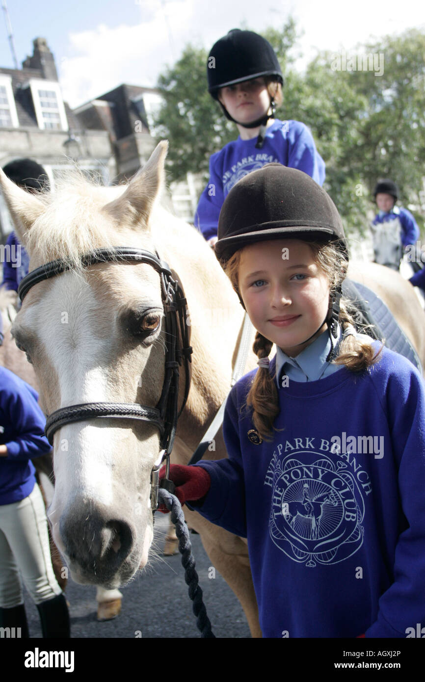 Pony Club girls at Horseman s Sunday at St Johns Church Hyde Park ...