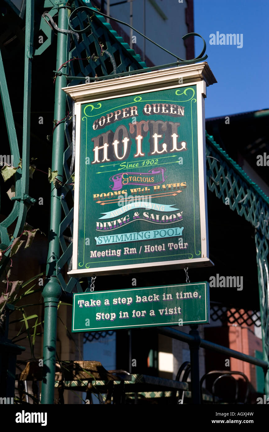 Copper Queen Hotel Bisbee Arizona Stock Photo - Alamy