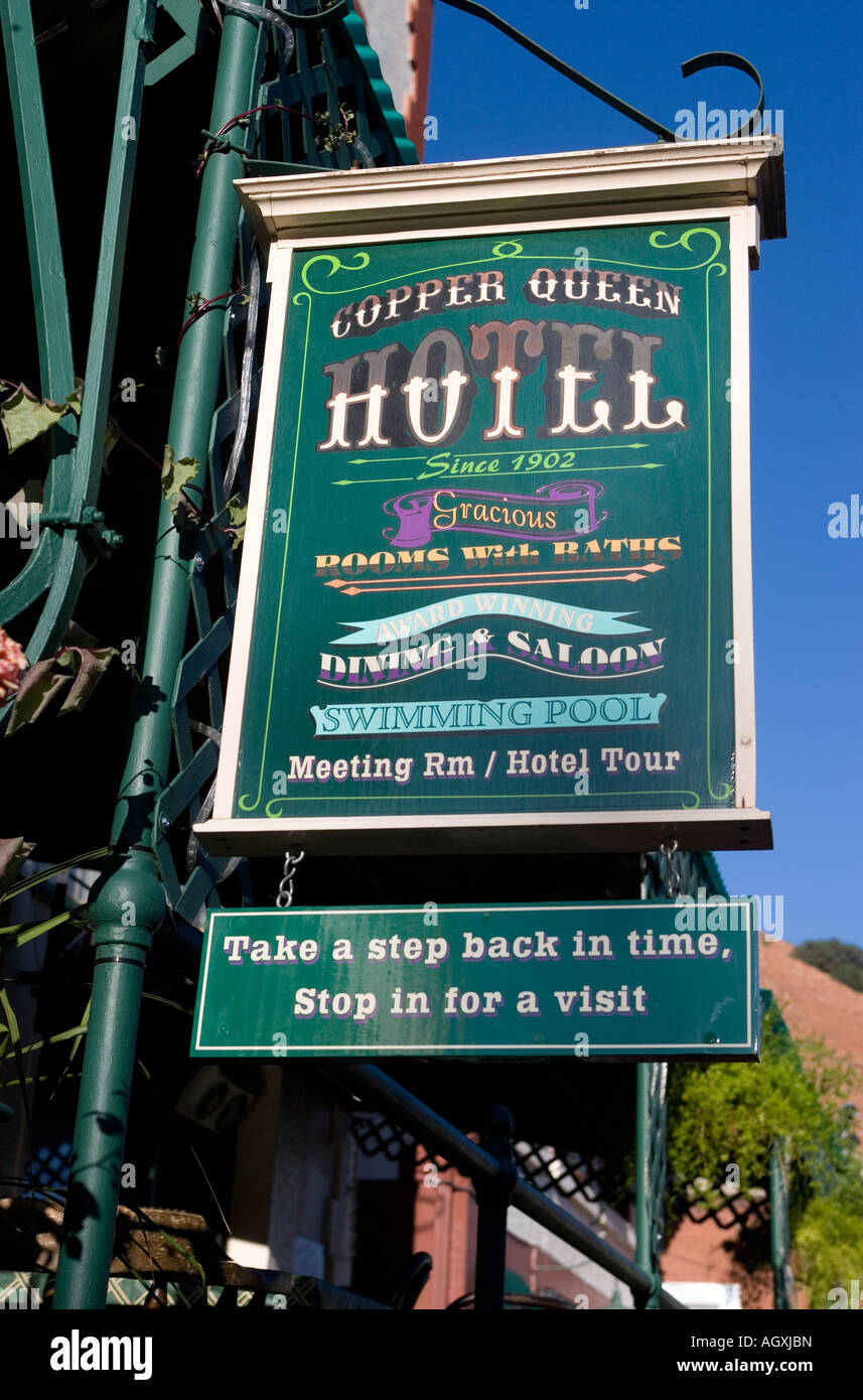 Copper Queen Hotel Bisbee Arizona Stock Photo - Alamy