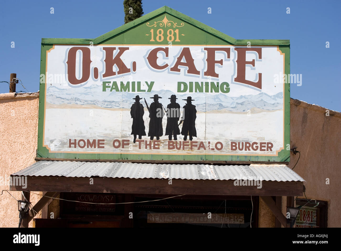 OK Cafe Tombstone Arizona Stock Photo - Alamy