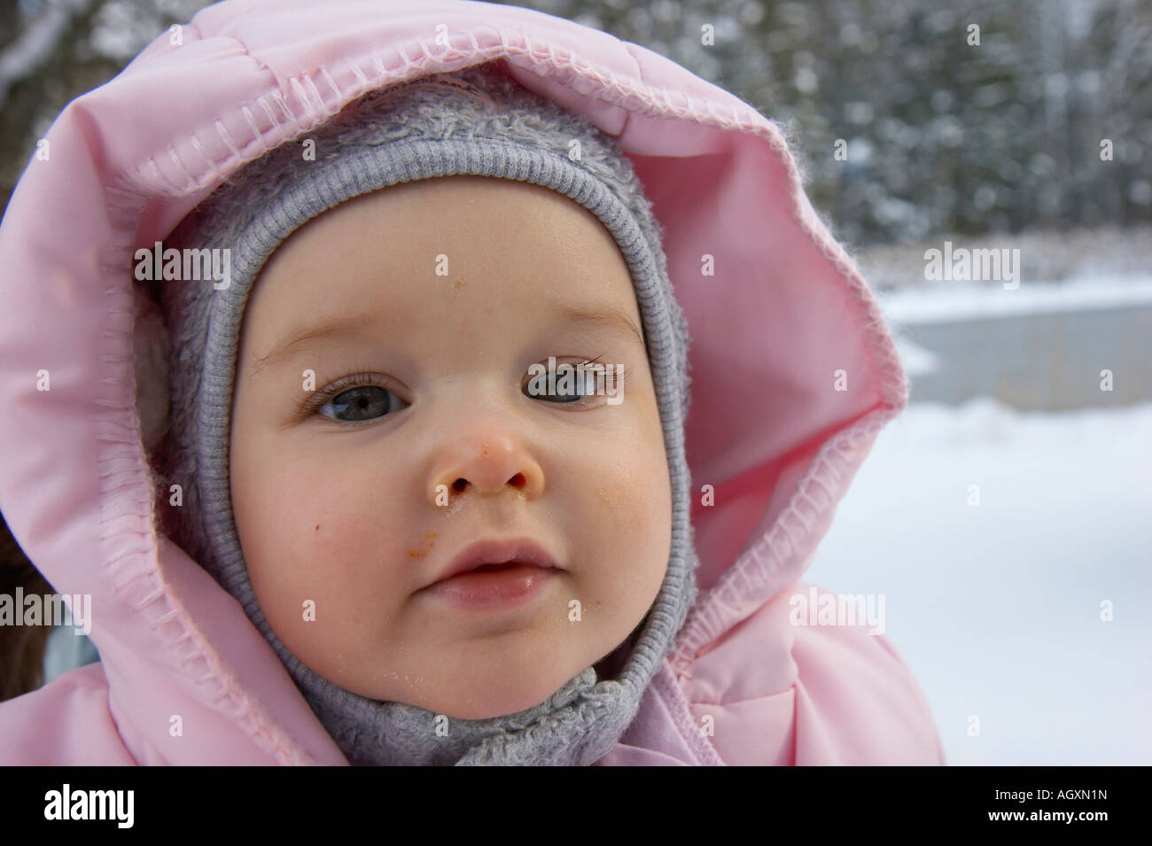 baby with winter clothes Stock Photo - Alamy