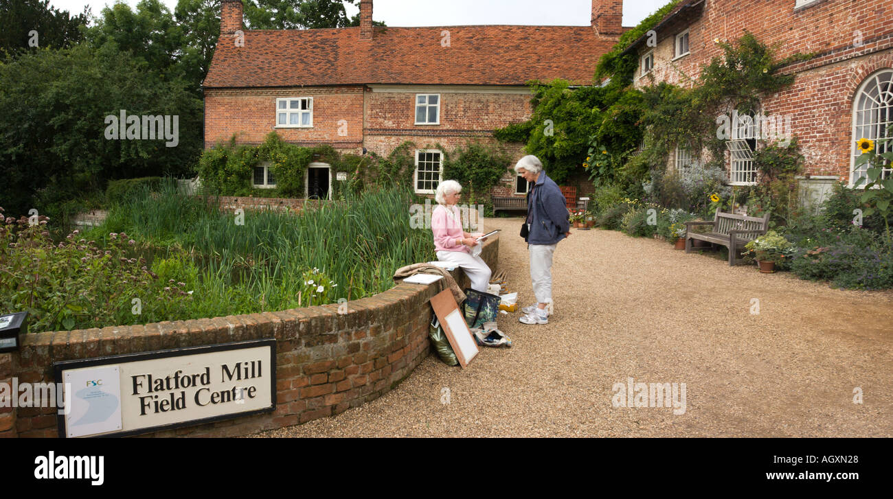 Flatford Mill field centre at Historic Flatford in Suffolk England ...