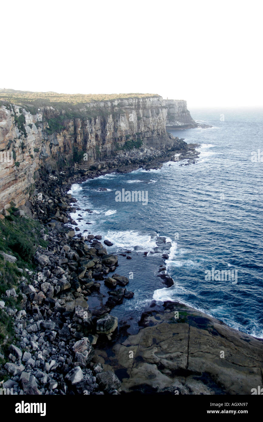 The cliffs at North Head of Sydney Harbour Australia Stock Photo - Alamy
