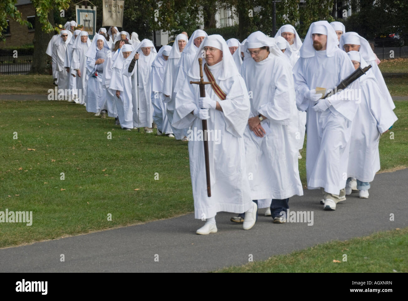 The Druid Order continuing the ancient religion celebrates the Autumn ...