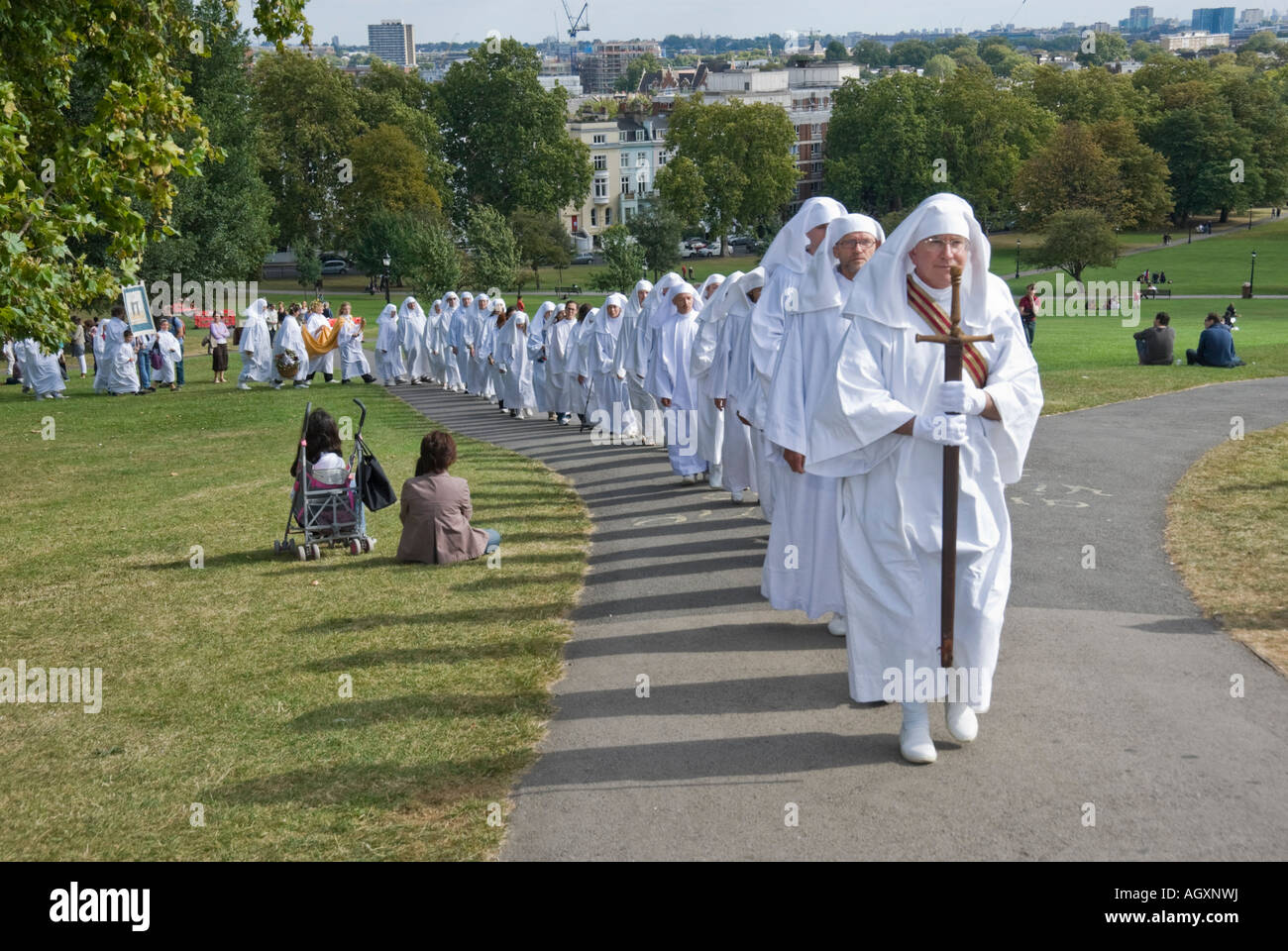The Druid Order continuing the ancient religion celebrates the Autumn ...