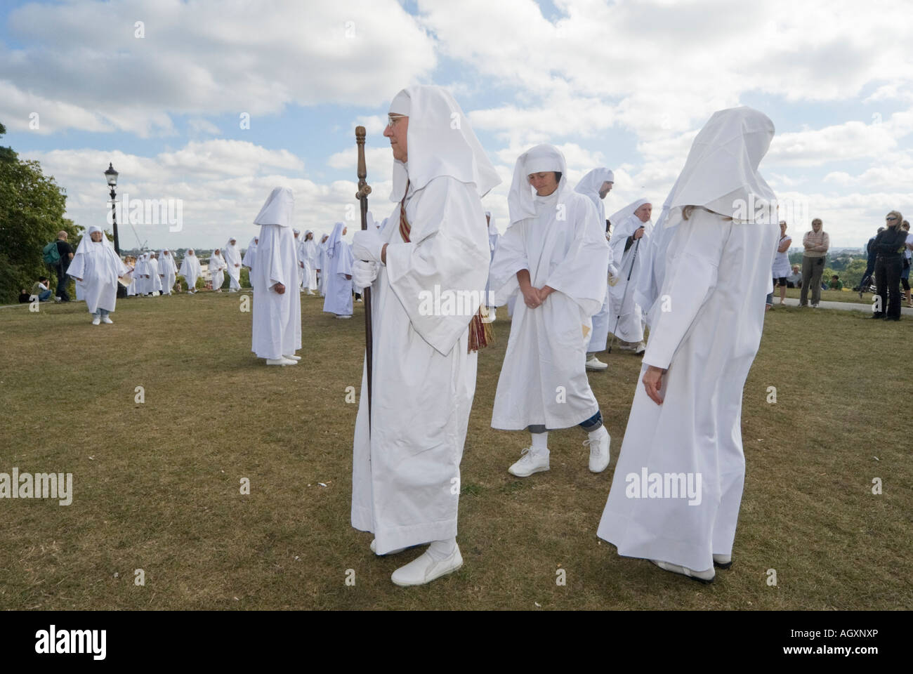 The Druid Order continuing the ancient religion celebrates the Autumn ...