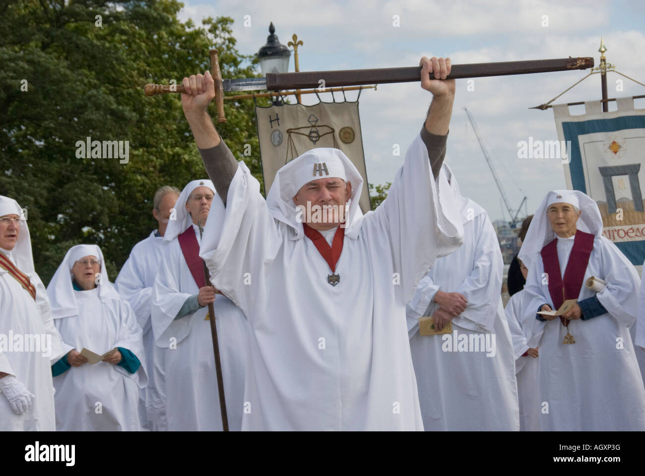 The Druid Order continuing the ancient religion celebrates the Autumn ...