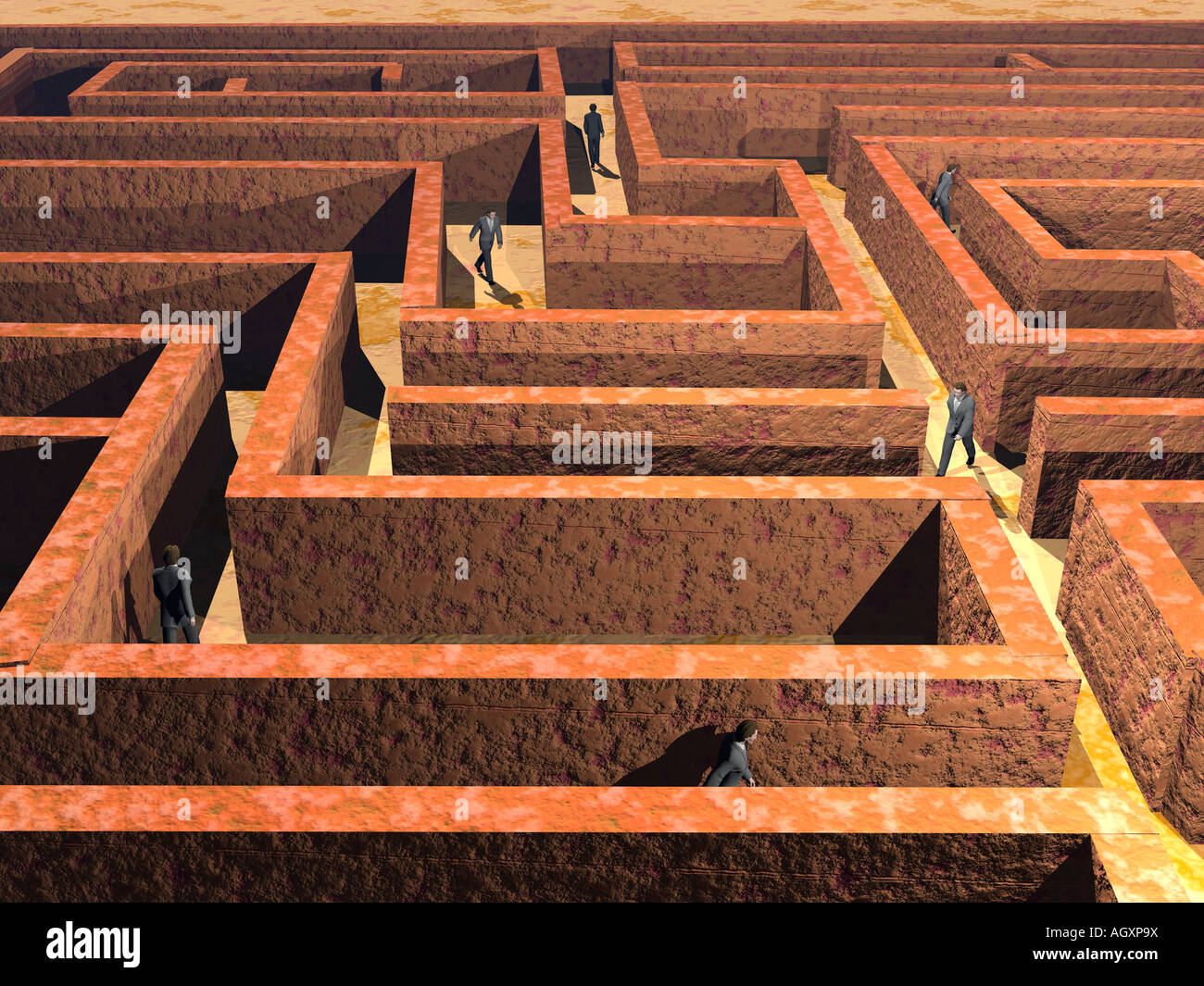 In A Maze Stock Photo - Alamy