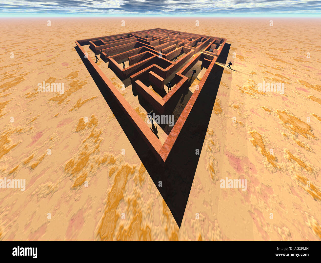 In A Maze Stock Photo - Alamy