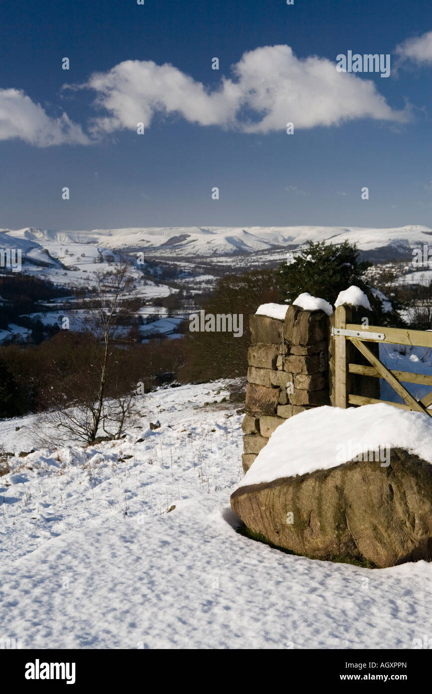 Snow covered landscape Stock Photo - Alamy